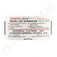 800 Bypass Style Humidifier - Bypass Style - Humidifiers